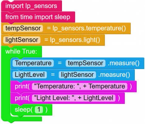 Reading Sensor Data – Little Creo